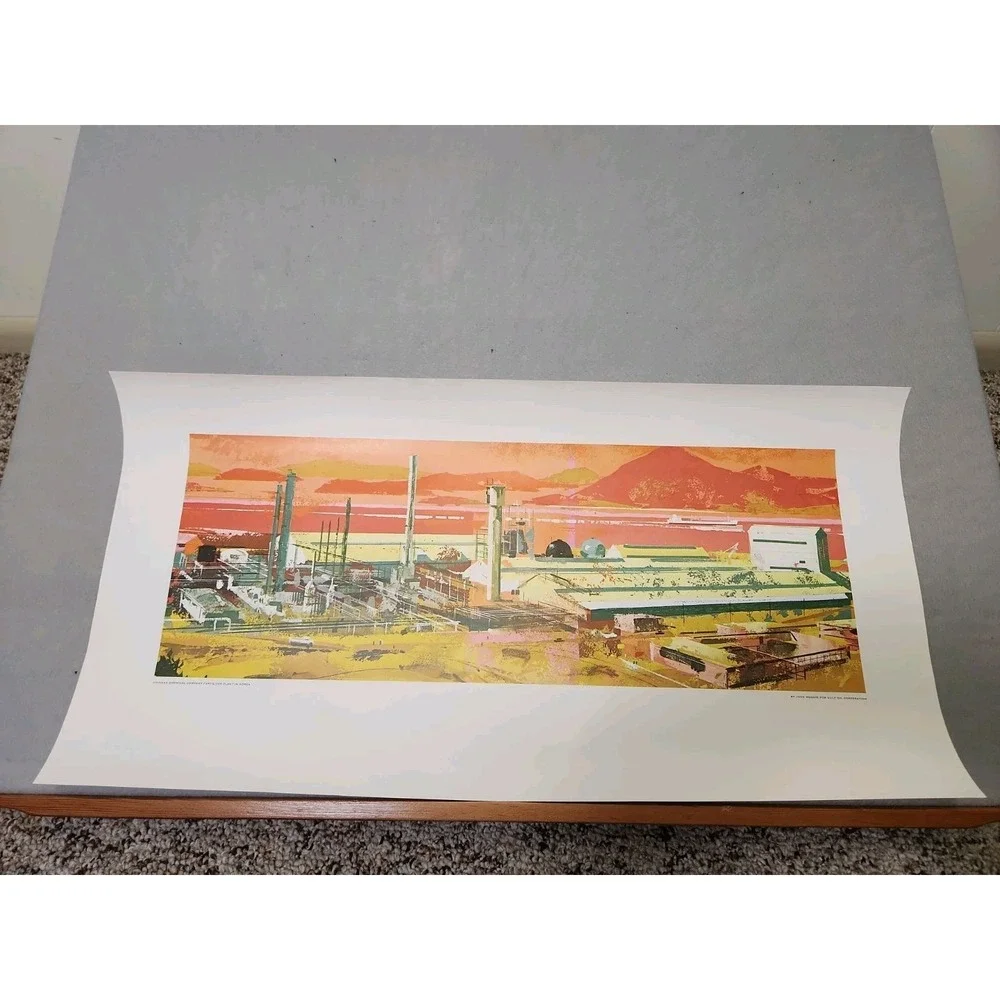 Art | John Moodie Lithograph Print Of Chinhae Chemical Company ...